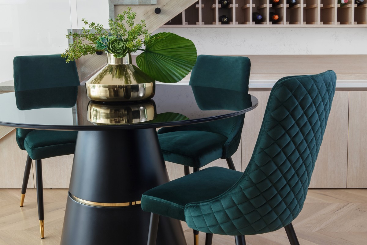 Bloom Dining Table Black buy in Australia - Vetro