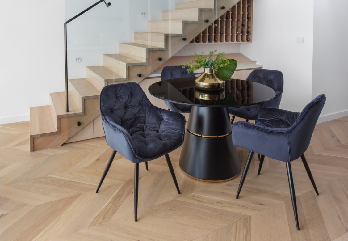 Bloom Dining Table Black buy in Australia - Vetro
