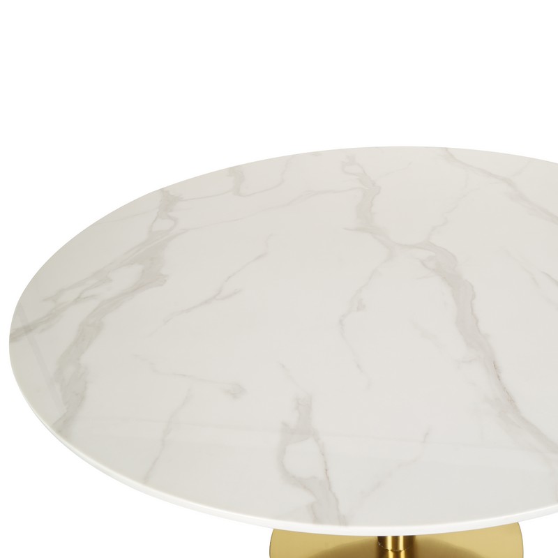 Opera Large Dining Table Marble Effect White Agaria buy in Australia ...