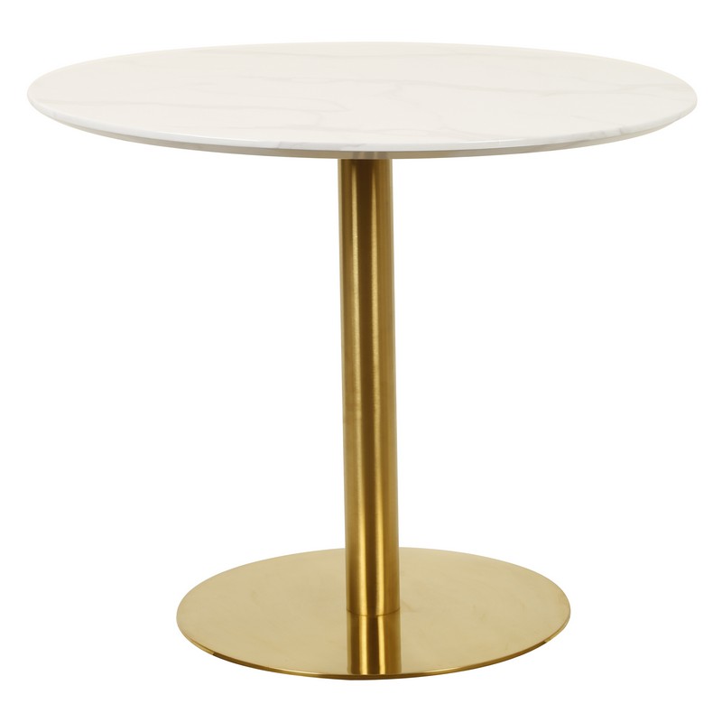 Opera Dining Table Marble Effect White Agaria buy in Australia - Vetro