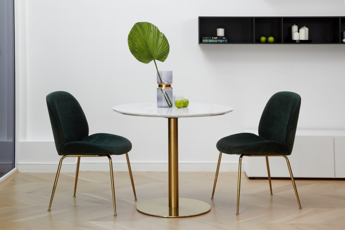 Opera Dining Table Marble Effect White Agaria buy in Australia - Vetro