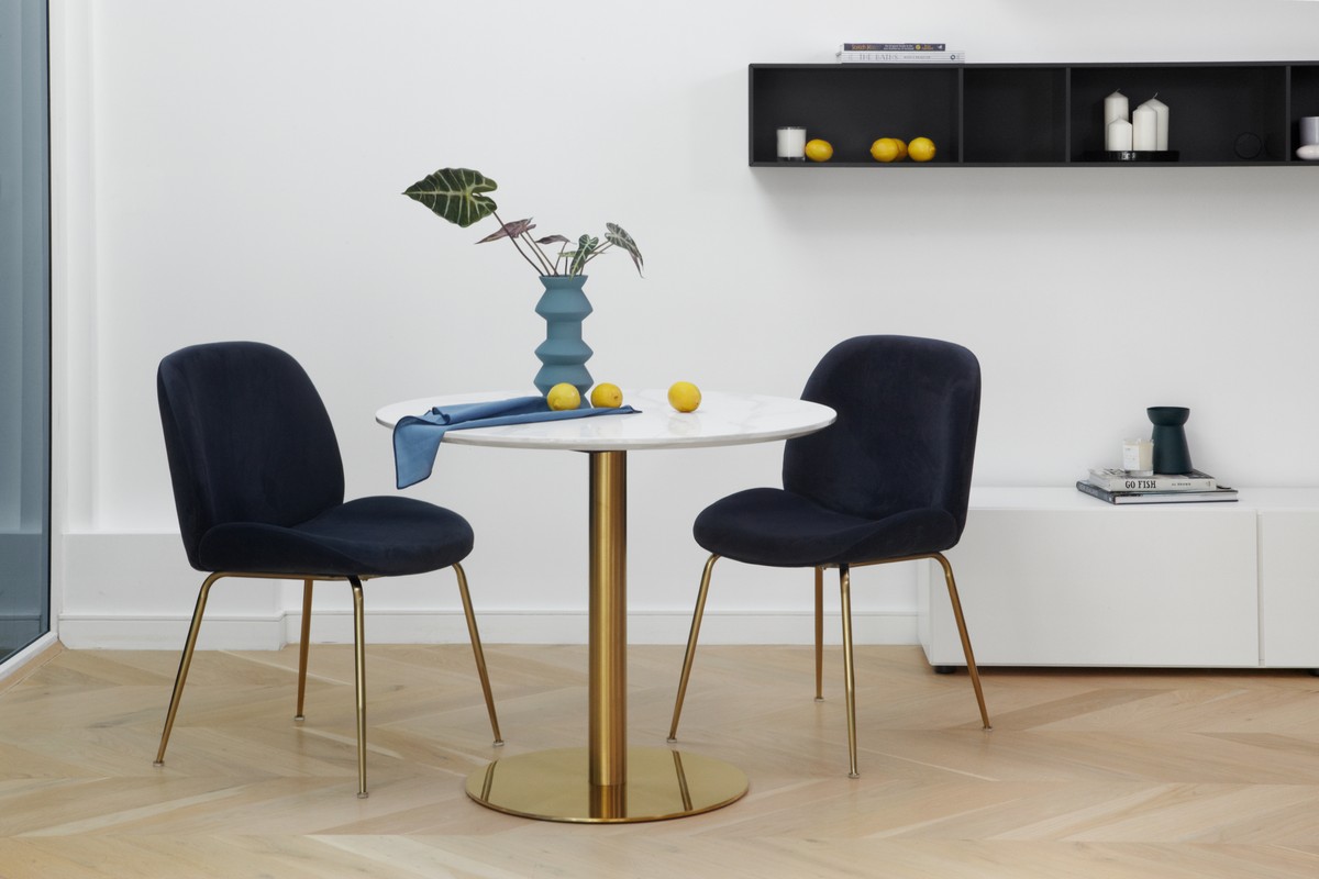 Opera Dining Table Marble Effect White Agaria buy in Australia - Vetro