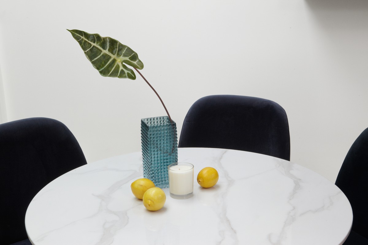 Opera Dining Table Marble Effect White Agaria buy in Australia - Vetro