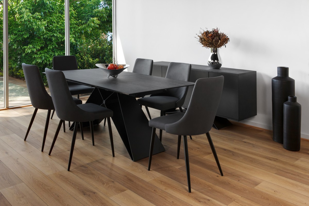 Otto Extension Dining Table Shadow Grey buy in Australia - Vetro