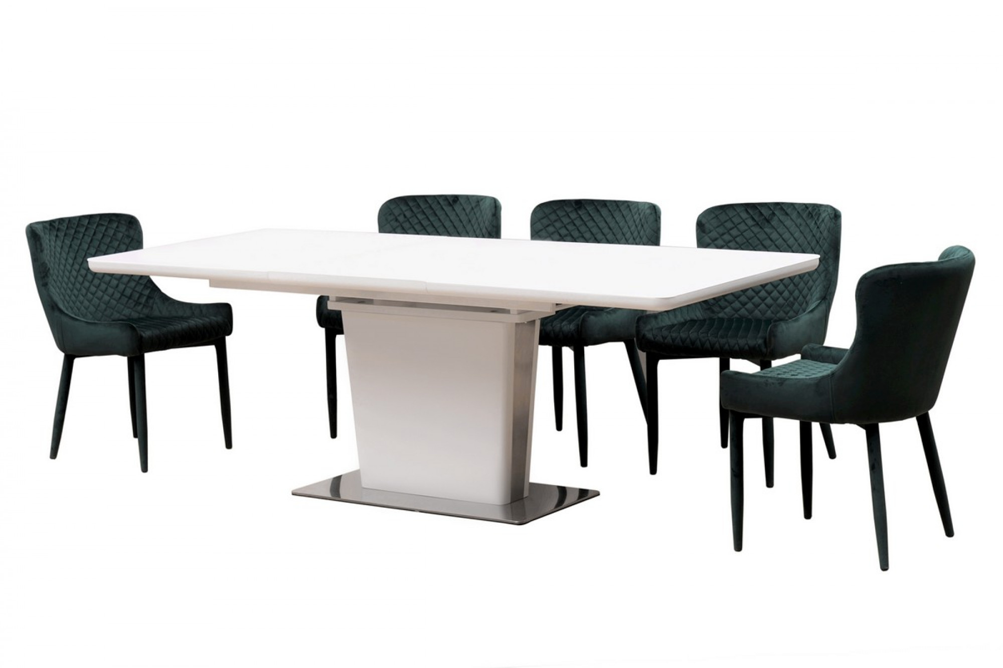 Verona Extension Dining Table White buy in Australia - Vetro