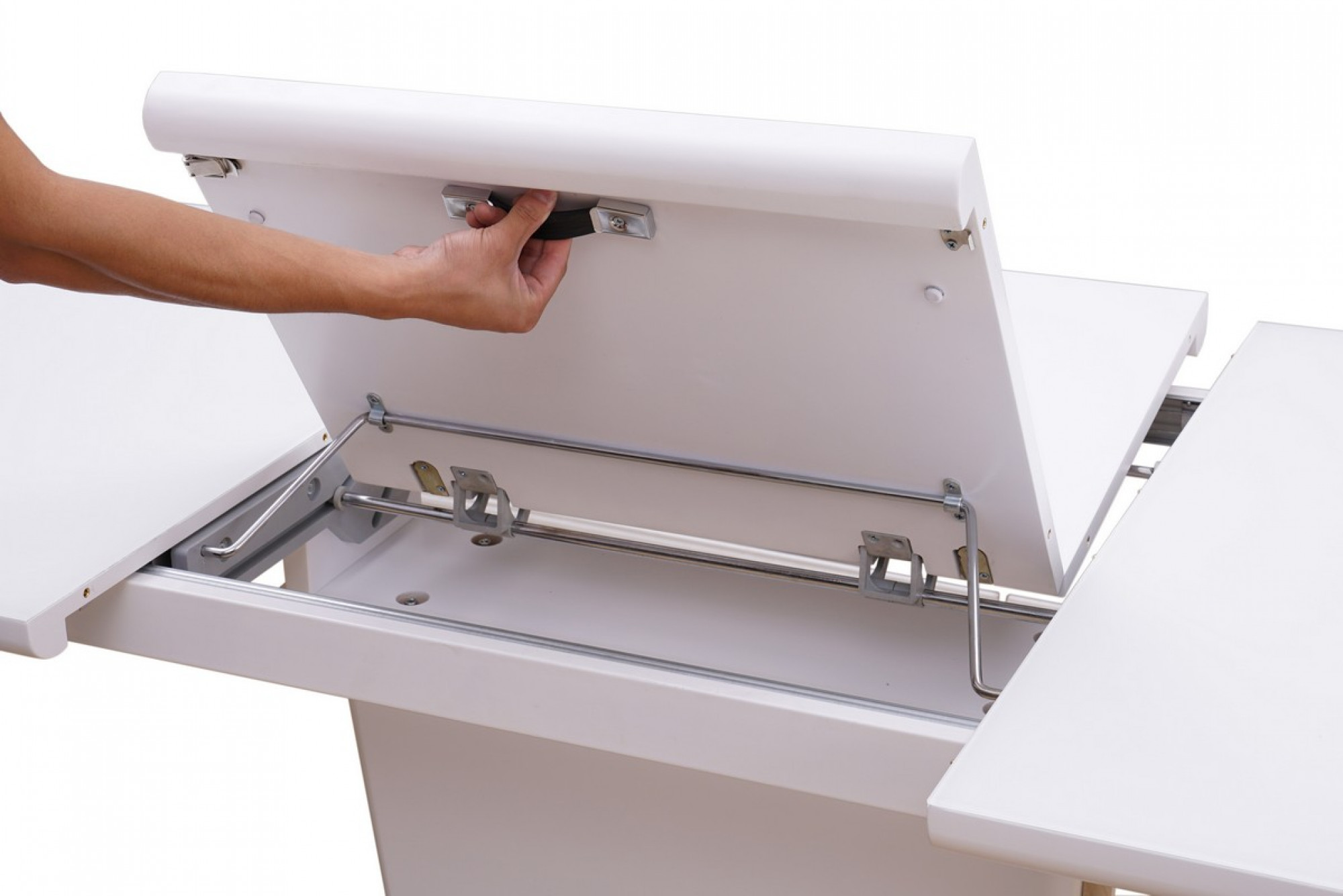 Verona Extension Dining Table White buy in Australia - Vetro