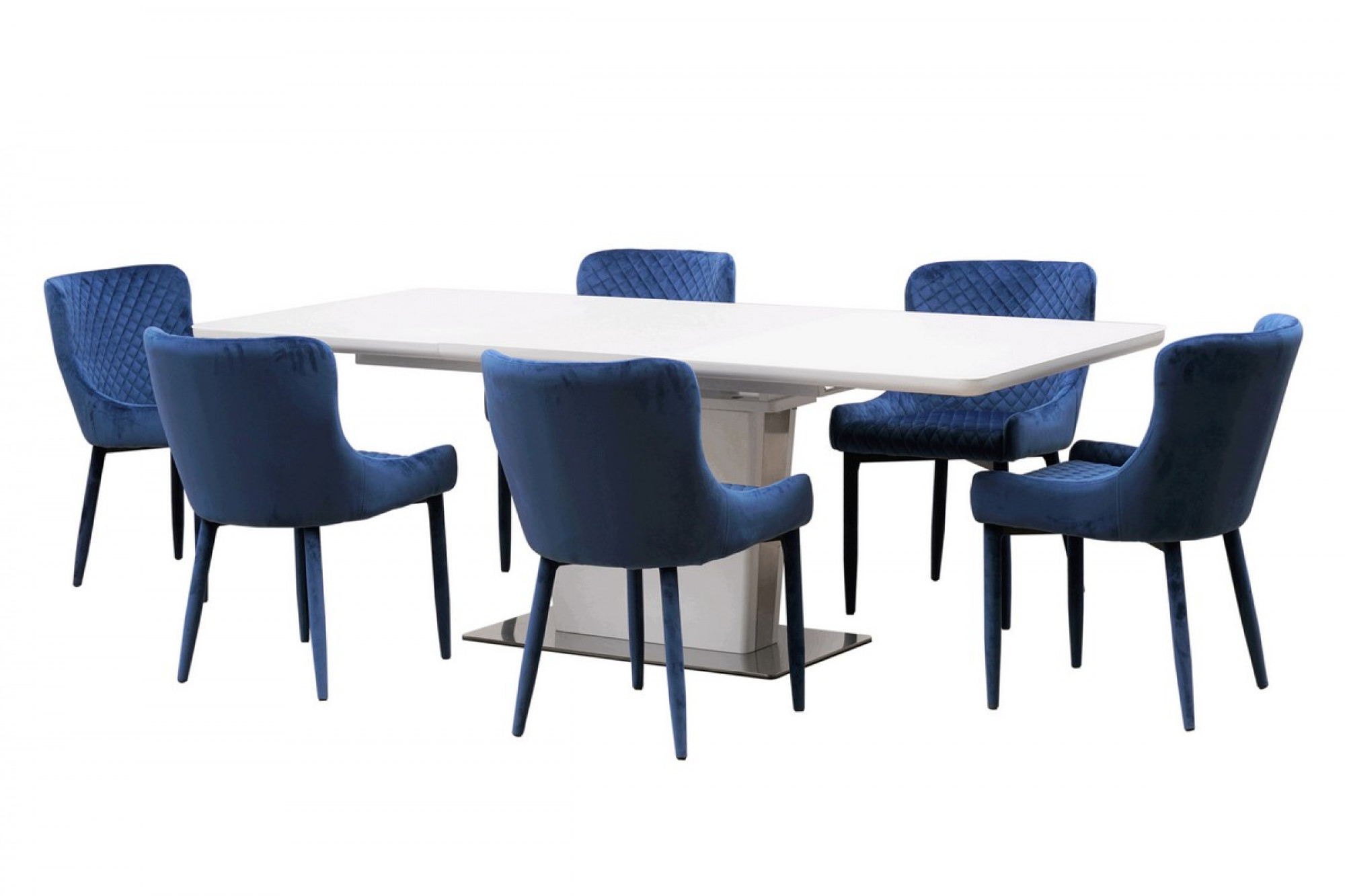 Verona Extension Dining Table White buy in Australia - Vetro