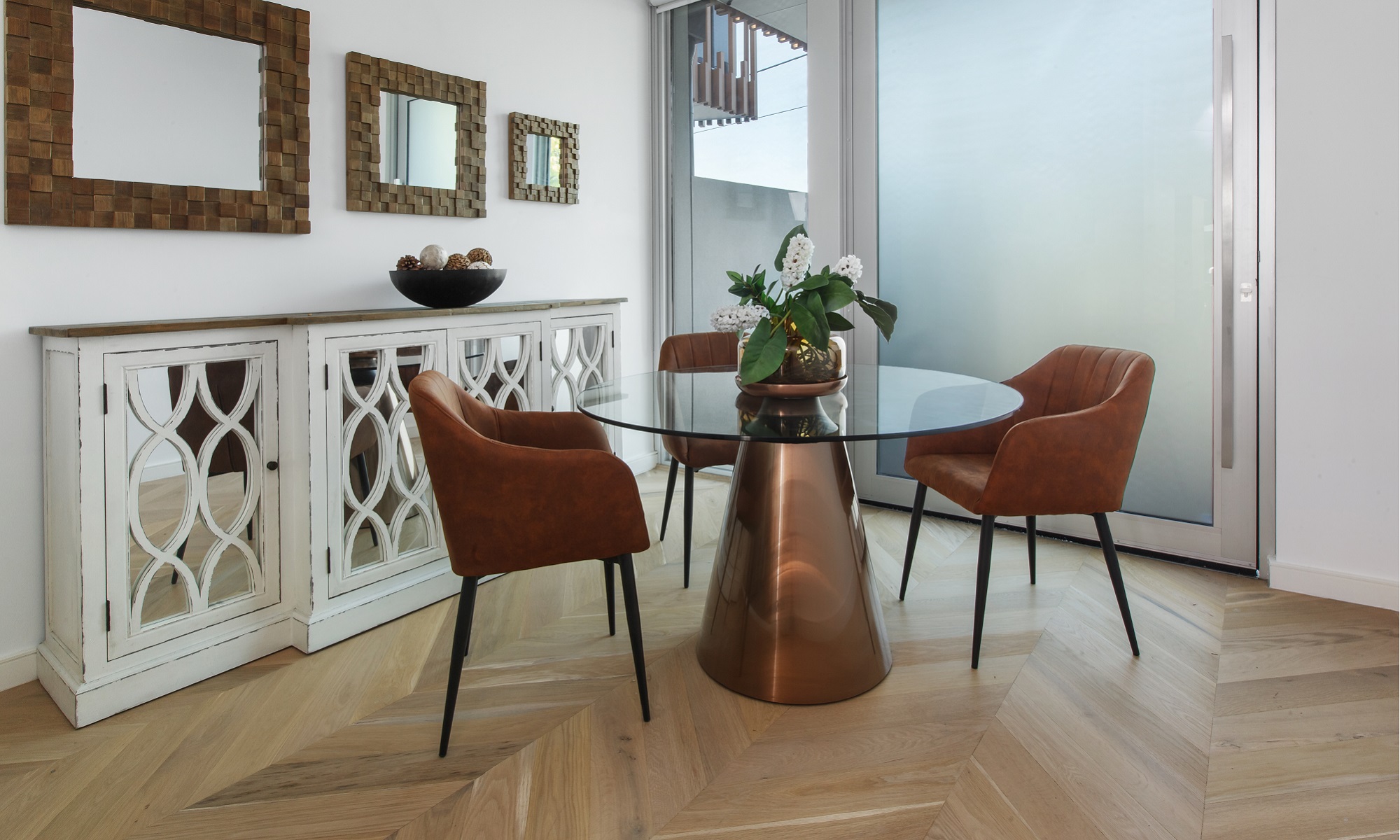 Cooper Dining Table Copper buy in Australia - Vetro