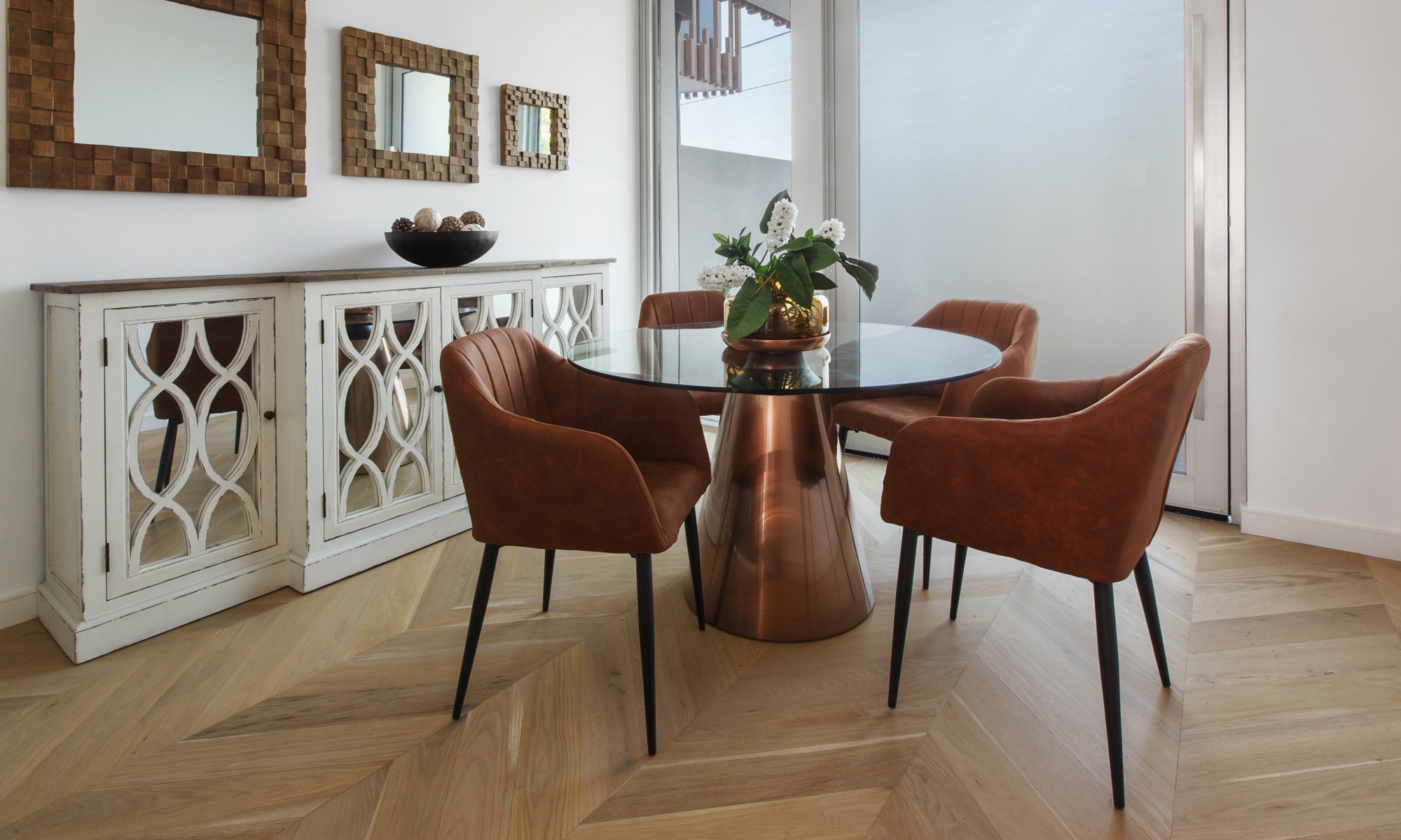 Cooper Dining Table Copper buy in Australia - Vetro